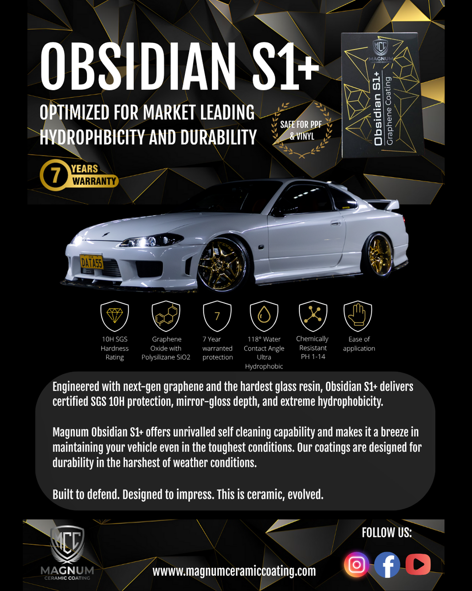 Magnum Ceramic Coating Obsidian S1+ Poster B1 Size